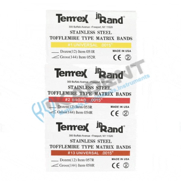 قیمت و خرید نوار ماتریکس تمرکس Temrex Sectional Matrix - از کادنت [1404]